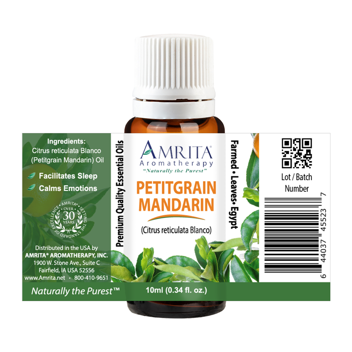 Petitgrain Mandarin Essential Oil | Amrita Aromatherapy