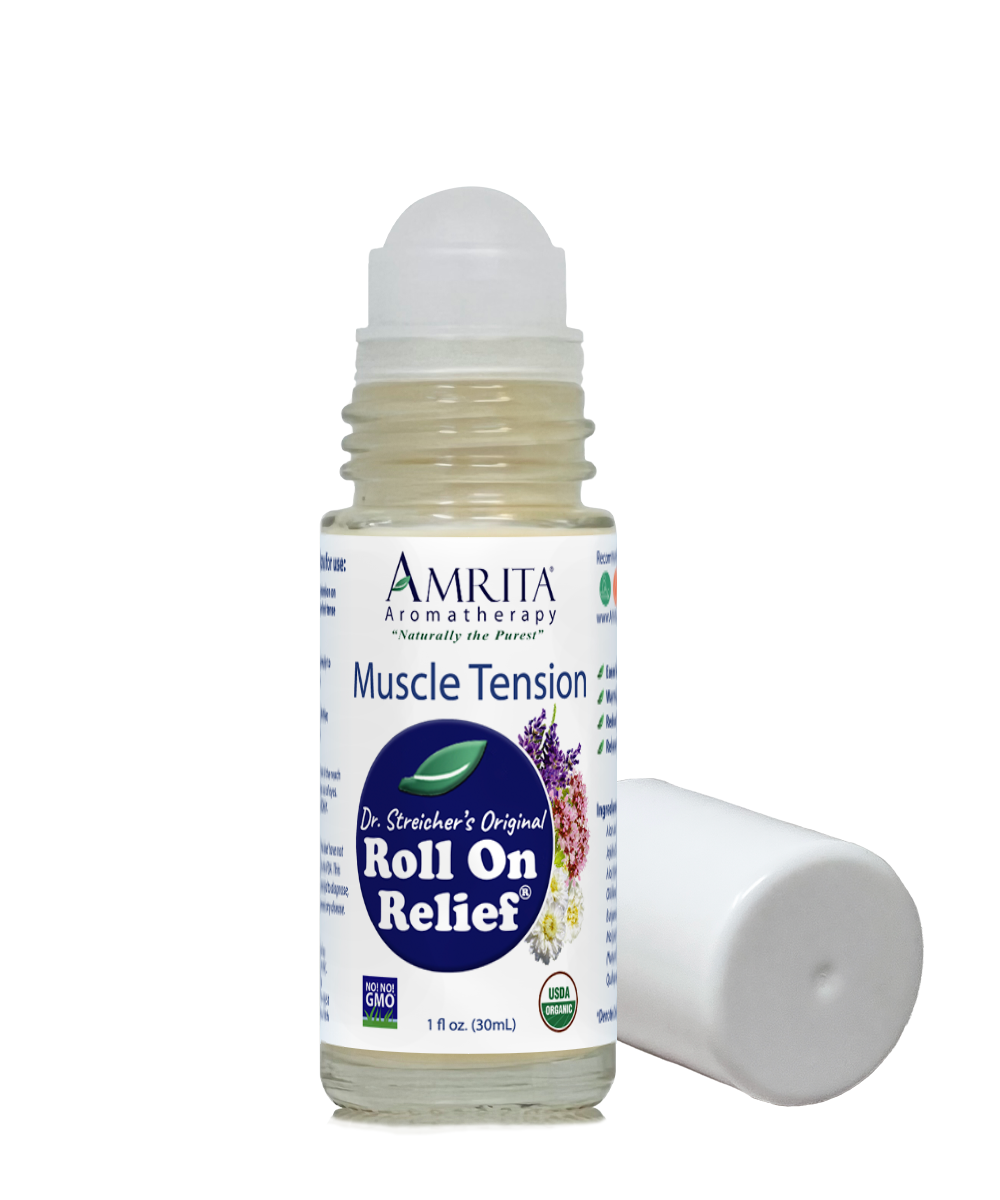 Muscle Tension Organic Roll-On Relief | Amrita Aromatherapy