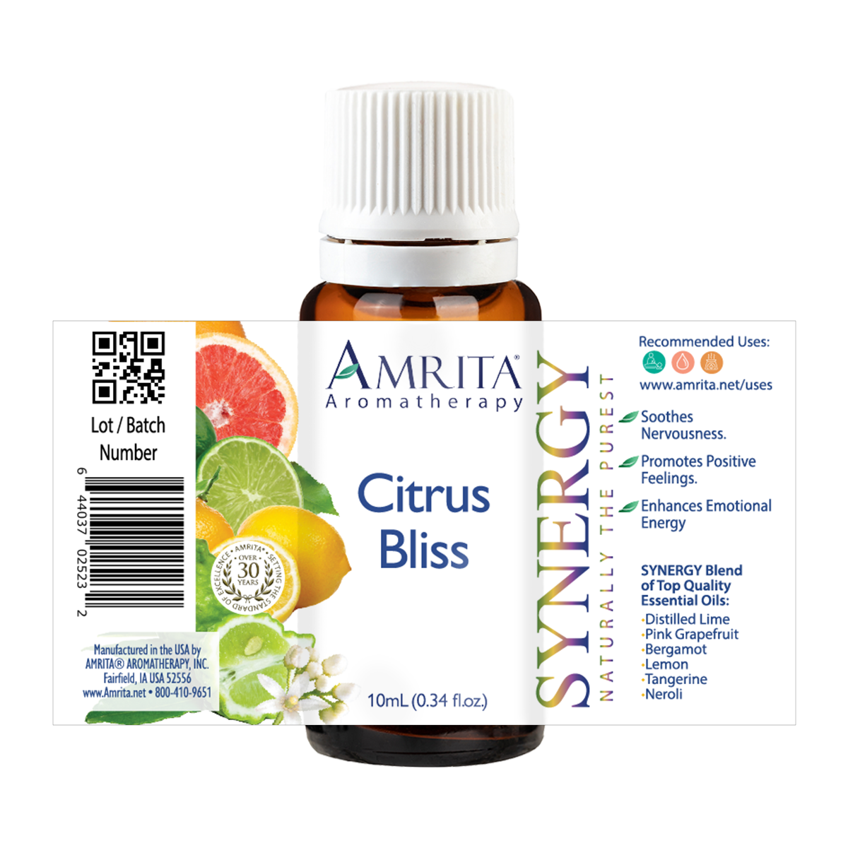 Citrus Bliss Synergy - Essential Oil Blend | Amrita Aromatherapy