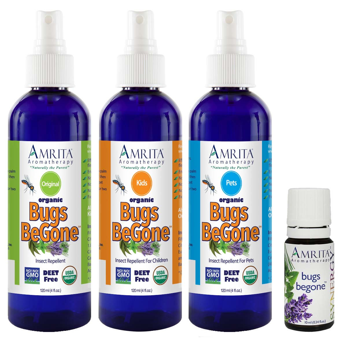 Organic Bugs BeGone Insect Repellent - A - Z - Page 1 | Amrita Aromatherapy