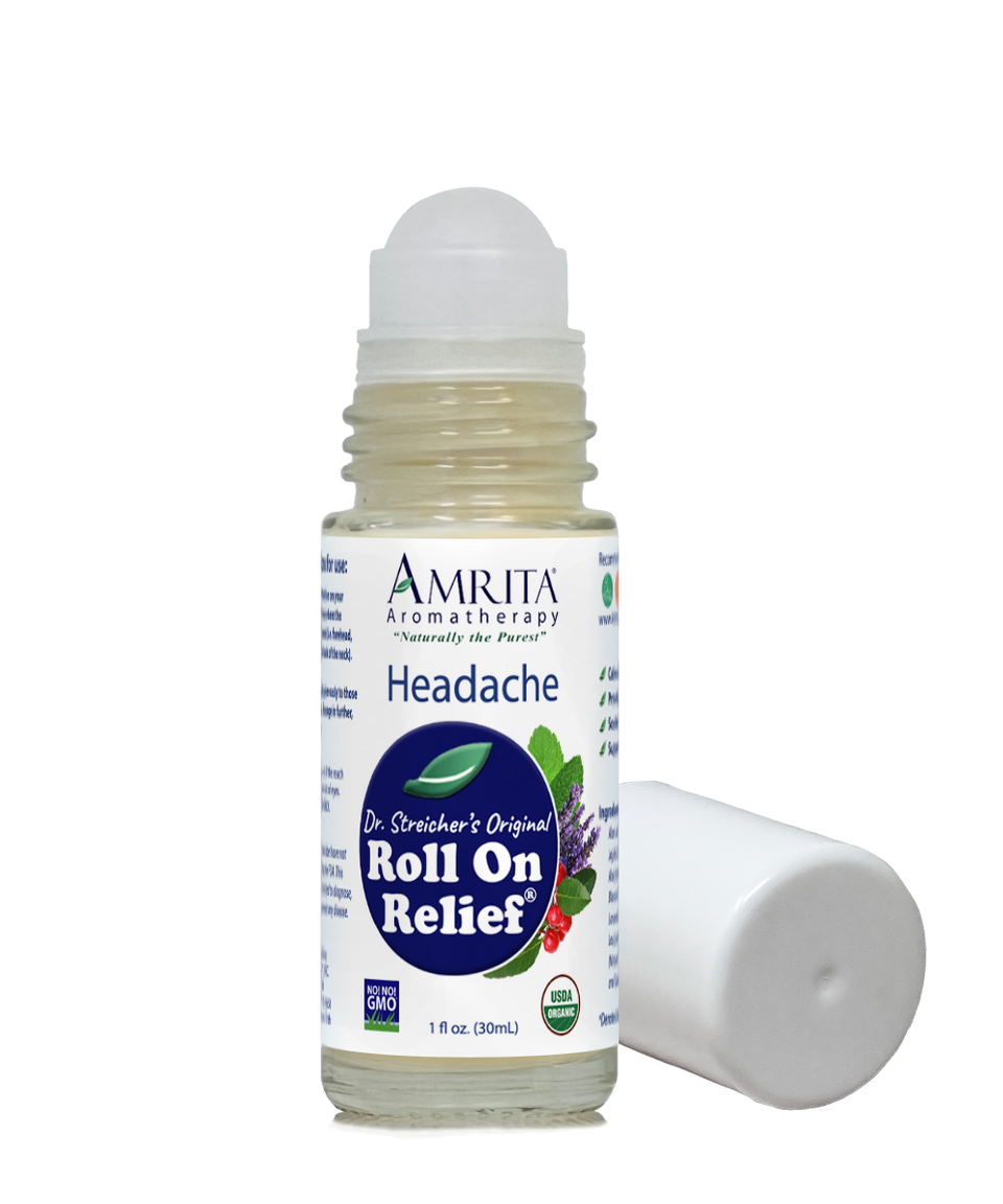 Headache Organic Roll-On Relief | Amrita Aromatherapy