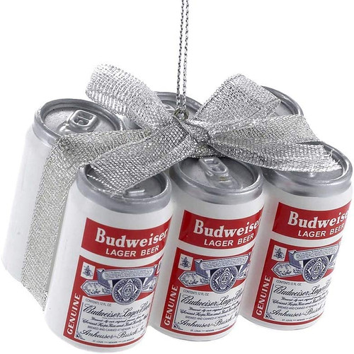 Budweiser Can Six Pack Christmas Tree Ornament - OutdoorWood