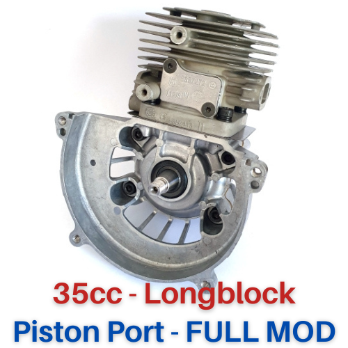 RTE 35cc Longblock - Piston Port - Full Mod - Rooster Tail Engines
