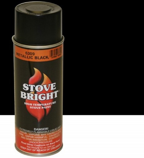 Metallic Black High Temp Spray Paint - Rocky Mountain Stove & Fireplace