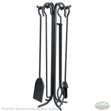 28" Forged Iron Tool Set in Matte Black