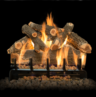 24" Oak Vented Gas Log Set - Rocky Mountain Stove & Fireplace