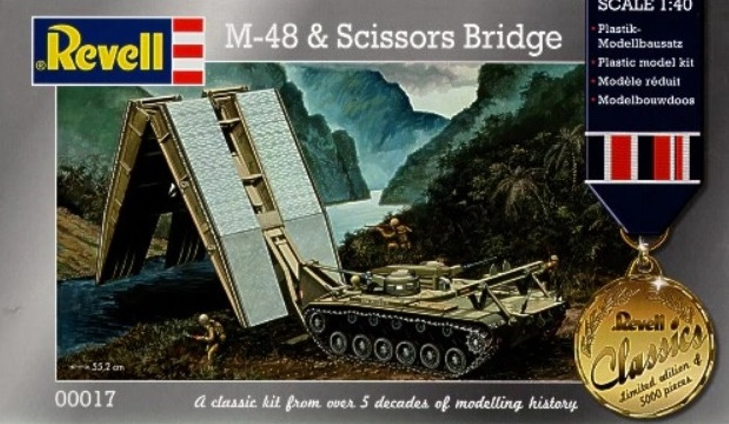 RAG00017 - Revell - 1/40 M-48 & Scissors Bridge