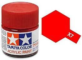 TAMX7 - Tamiya - Gloss Red Acrylic - 10mL Bottle