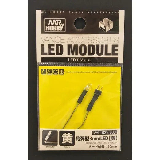 MRHVAL02Y - Mr. Hobby LED Module 3mm Yellow - Wheels and Wings Hobbies