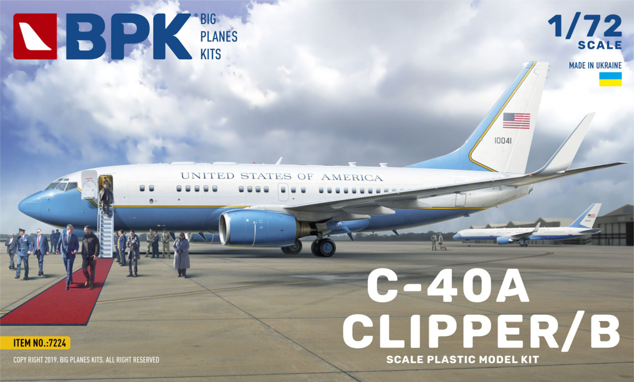 BPK7224 - BPK 1/72 C-40A/B Clipper - Wheels and Wings Hobbies