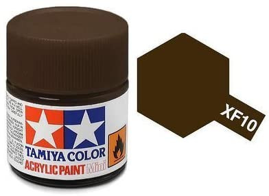 TAMXF10 - Tamiya - Flat Brown Acrylic - 10mL Bottle FS 30045