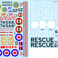 BELBD20 - Belcher Bits 1/48 RCAF H-21 Decal Sheet