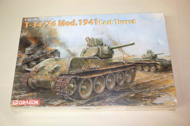 DRA6418 - Dragon - 1/35 T34/76 Mod. 1941 Tank w/Cast Turret