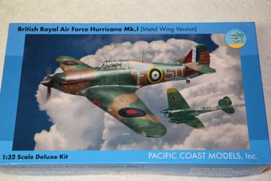 PCM32012 - Pacific Coast Models - 1/32 RAF Hurricane Mk.I (Metal Wing ver)
