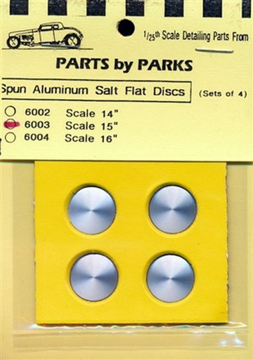 PAR6003 - Parts by Parks 1/25 Spun Aluminum Salt Flat Discs - 5/8" Diameter