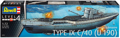 RAG05133 - Revell - 1/72 German Submarine Type IX C/40 (U190)