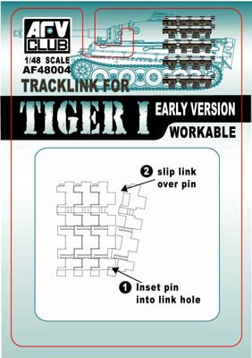 AFV48004 - AFV Club - 1/35 Workable Tracklink for Tiger I Early