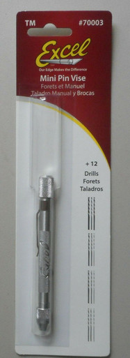 EXC70003 - Excel Mini Pin Vise with 12 asst. drills