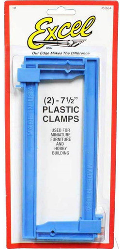 EXC55664 - Excel Plastic Clamps 7.5in - 2pcs