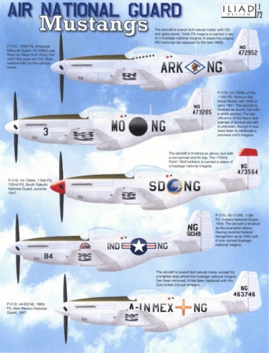 ILI72011 - Iliad Design 1/72 Air National Guard Mustangs