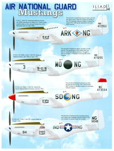 ILI48024 - Iliad Design 1/48 ANG Mustangs decals