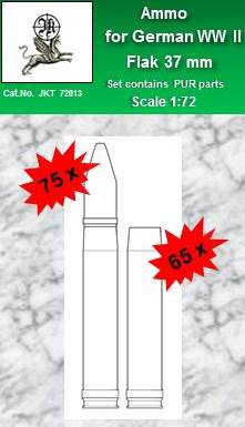 PMOJKT72013 - Profimodeller 1/72 Ammo for German WWII Flak 37mm ...