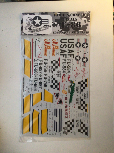 48003 - RK Designs 1/48 F-86 Sabre Cat Decals