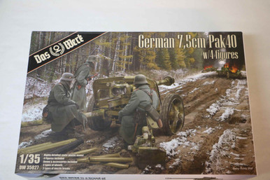 DW35027 - Das Werk 1/35 German 7,5cm Pak40 w/4 figures Pre-owned
