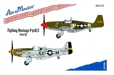48-213 AeroMaster 1/48 Fighting Mustangs, P-51B/C, Part III