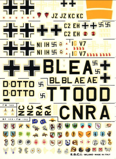 055 ESCI DECALS 1/72 Focke Wulf Fw189 & Blohm und Voss Bv141
