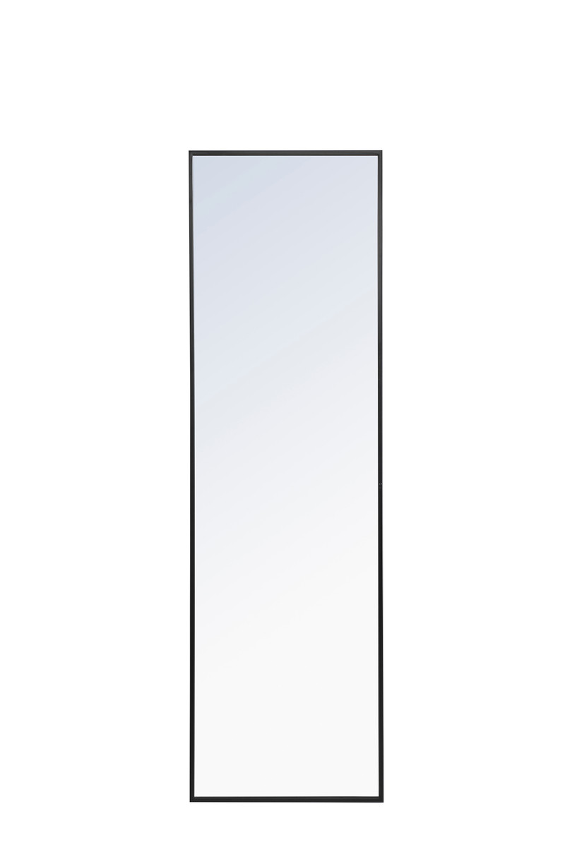 Metal Frame Rectangle Mirror 18 Inch Black (MR4081BK) - Isabelle's Lighting