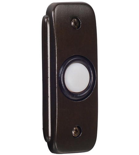Recessed Mount Stepped Rectangle LED Lighted Push Button in Bronze (BR2 ...