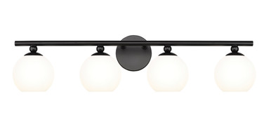 Neoma 4 Light Vanity in Matte Black (1100-4V-MB) - Isabelle's Lighting