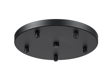 Z-Lite Multi Point Canopy 5 Light Ceiling Plate in Matte Black (CP1205R ...