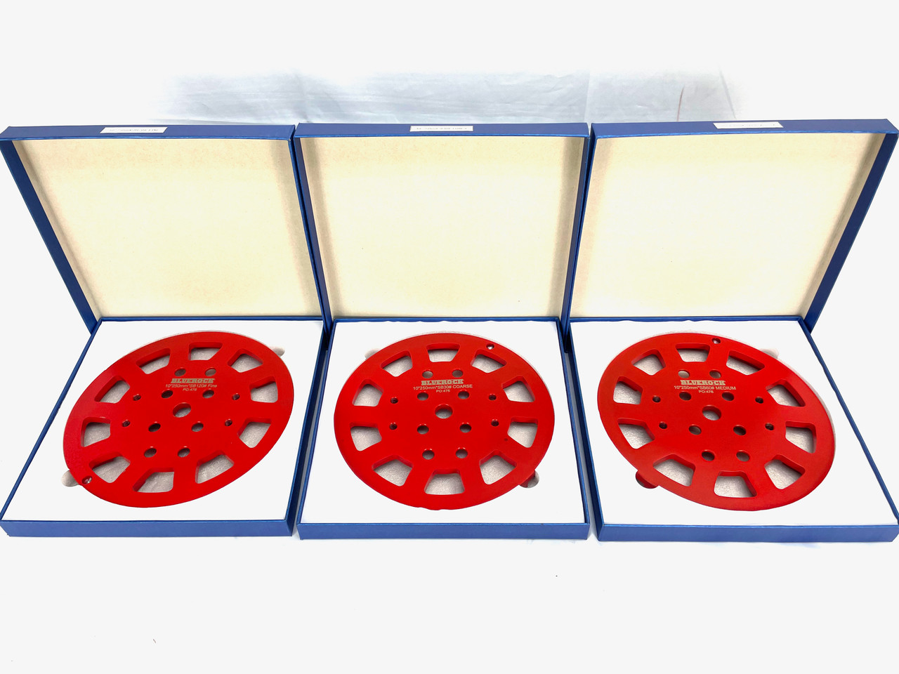 Set of 3 FINE #120, MEDIUM #60, COARSE #30 Grit Diamond Grinding Discs ...