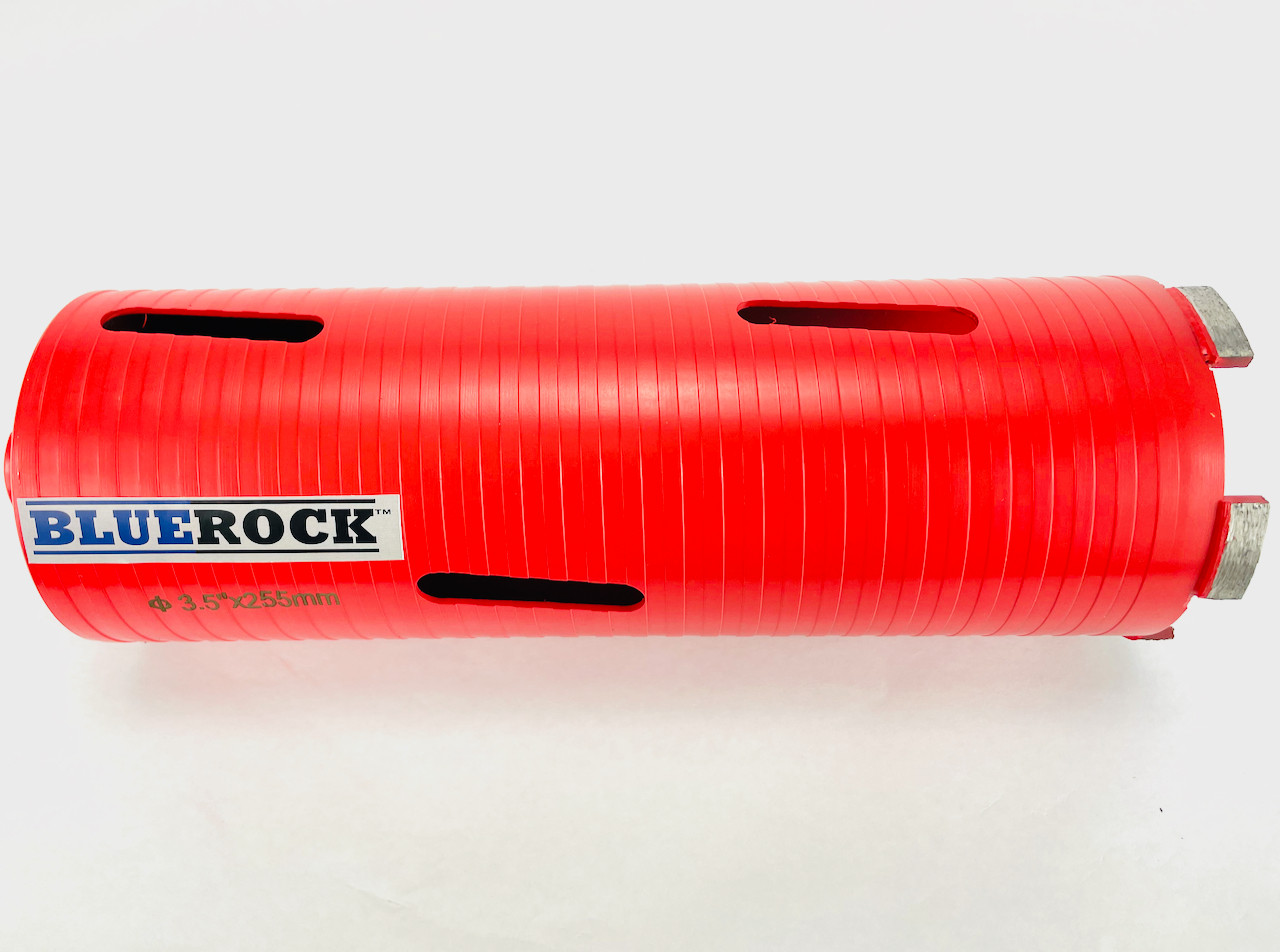 BLUEROCK DRY Type 3.5" Diamond DRY Coring Bit - Concrete Core Drill ...