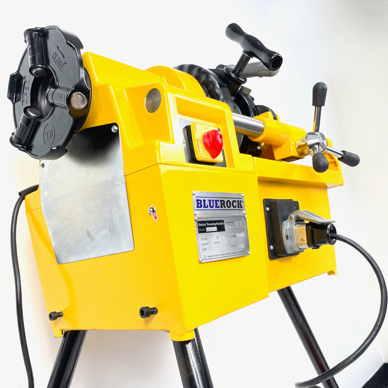BLUEROCK PTM50-C Electric Motorized Pipe Threader Threading Machine ...
