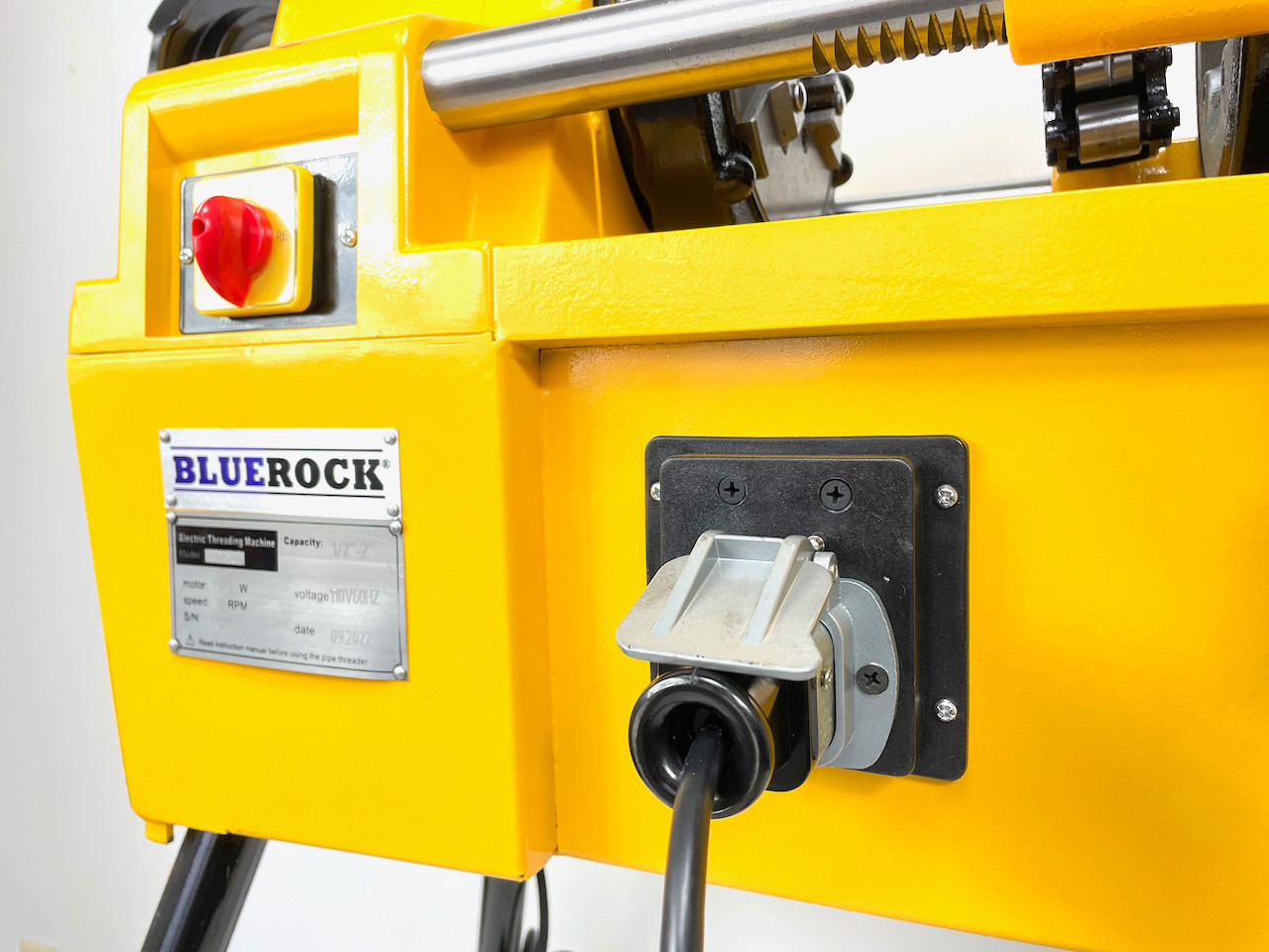 BLUEROCK PTM50-C Electric Motorized Pipe Threader Threading Machine ...