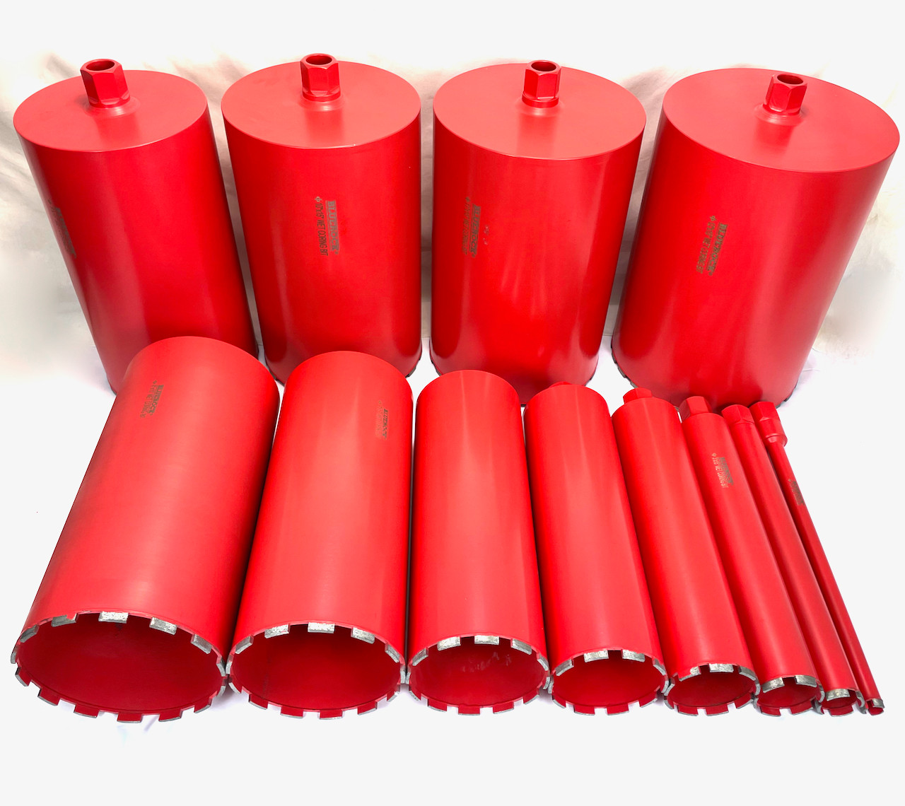 BLUEROCK 1" - 12" Diamond Wet Coring Bit Set For Concrete Core Drill ...