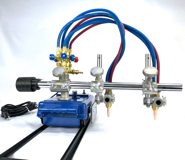 BLUEROCK CG-100 Double Cutting Gas Track Torch Kit - Motorized Burner ...
