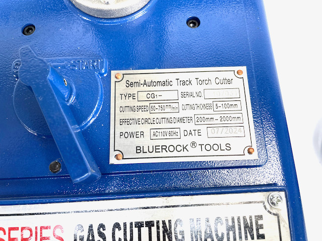 BLUEROCK CG-100 Double Cutting Gas Track Torch Kit - Motorized Burner ...