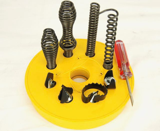 BLUEROCK Model S75 Sectional Pipe Drain Cleaning Snake Machine Kit with ...