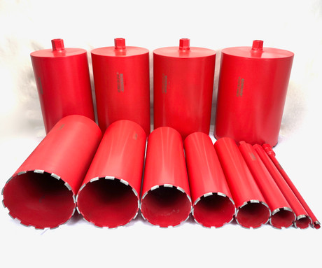 BLUEROCK 1" - 12" Diamond wet Coring Bit Set For Concrete Core Drill ...