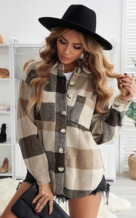 Elanor Shacket - Beige