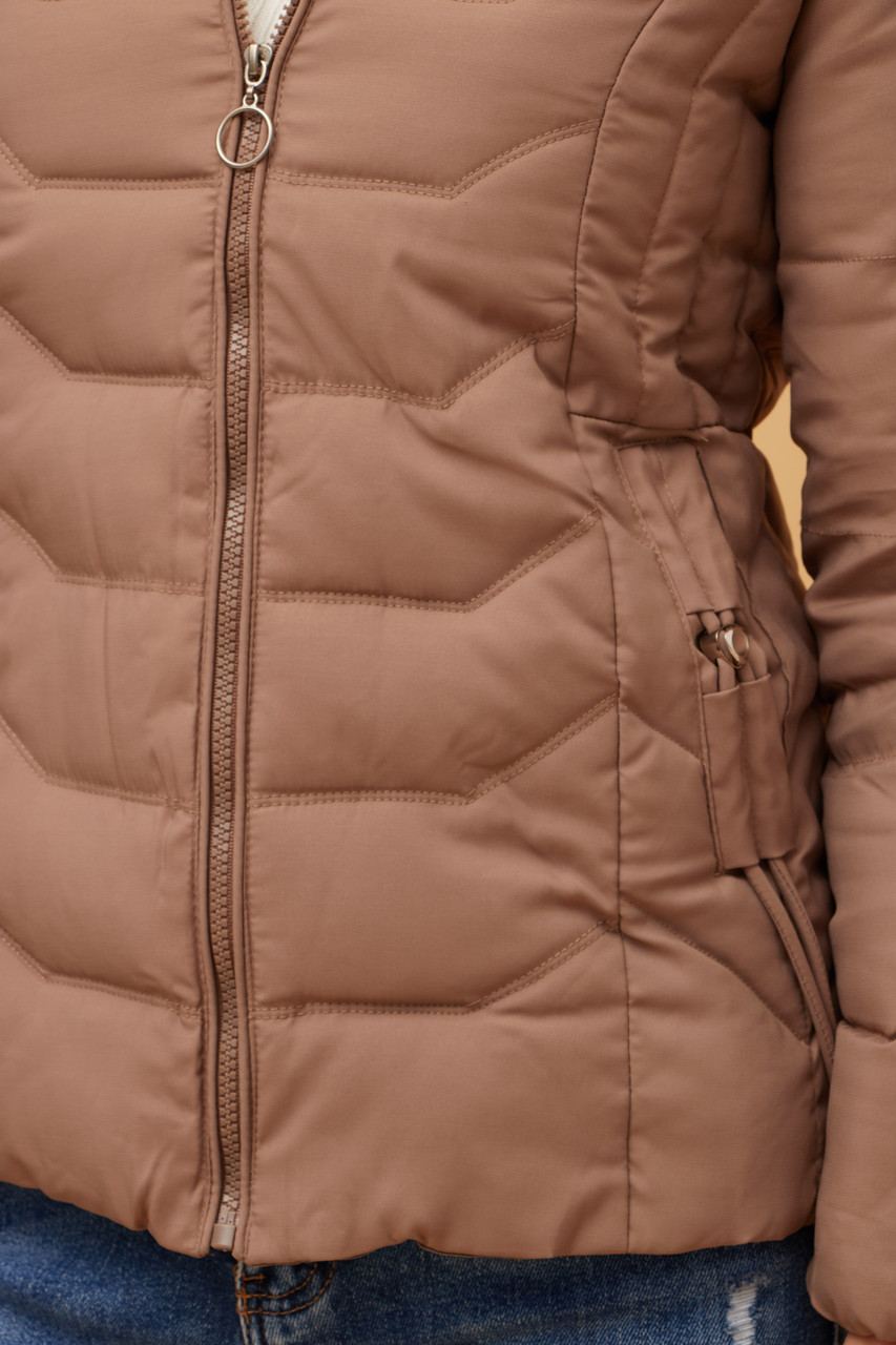 Donna Puffer Jacket - Latte