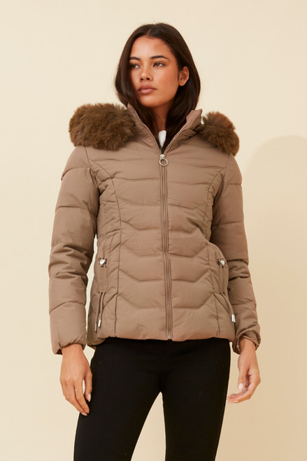 Donna Puffer Jacket - Latte
