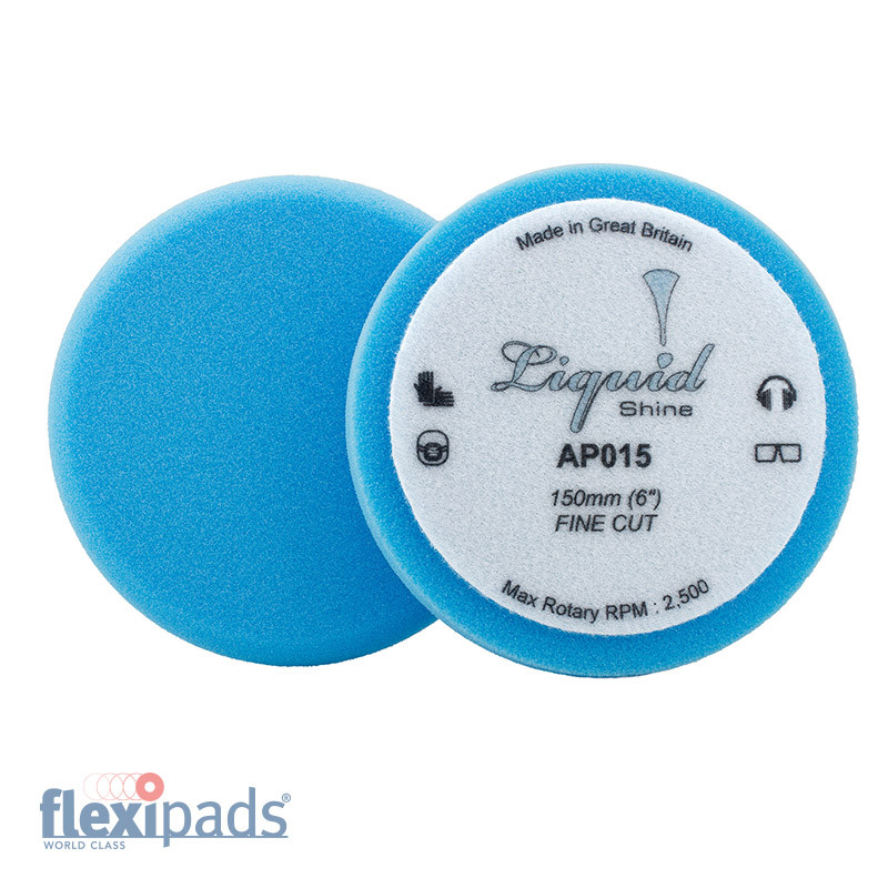 150mm FINE CUT Foam Pad Blue (Set of 2) - Flexipads