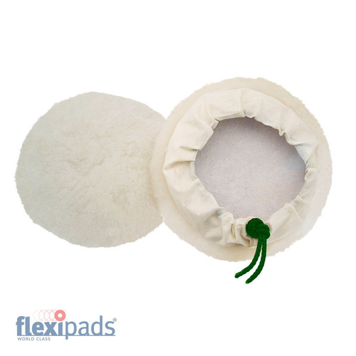 180mm Merino Lambs Wool Tie Cord Bonnet with 32mm Wool Pile - Flexipads
