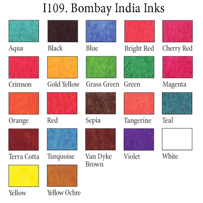 Bombay India Inks for calligraphy - John Neal Books