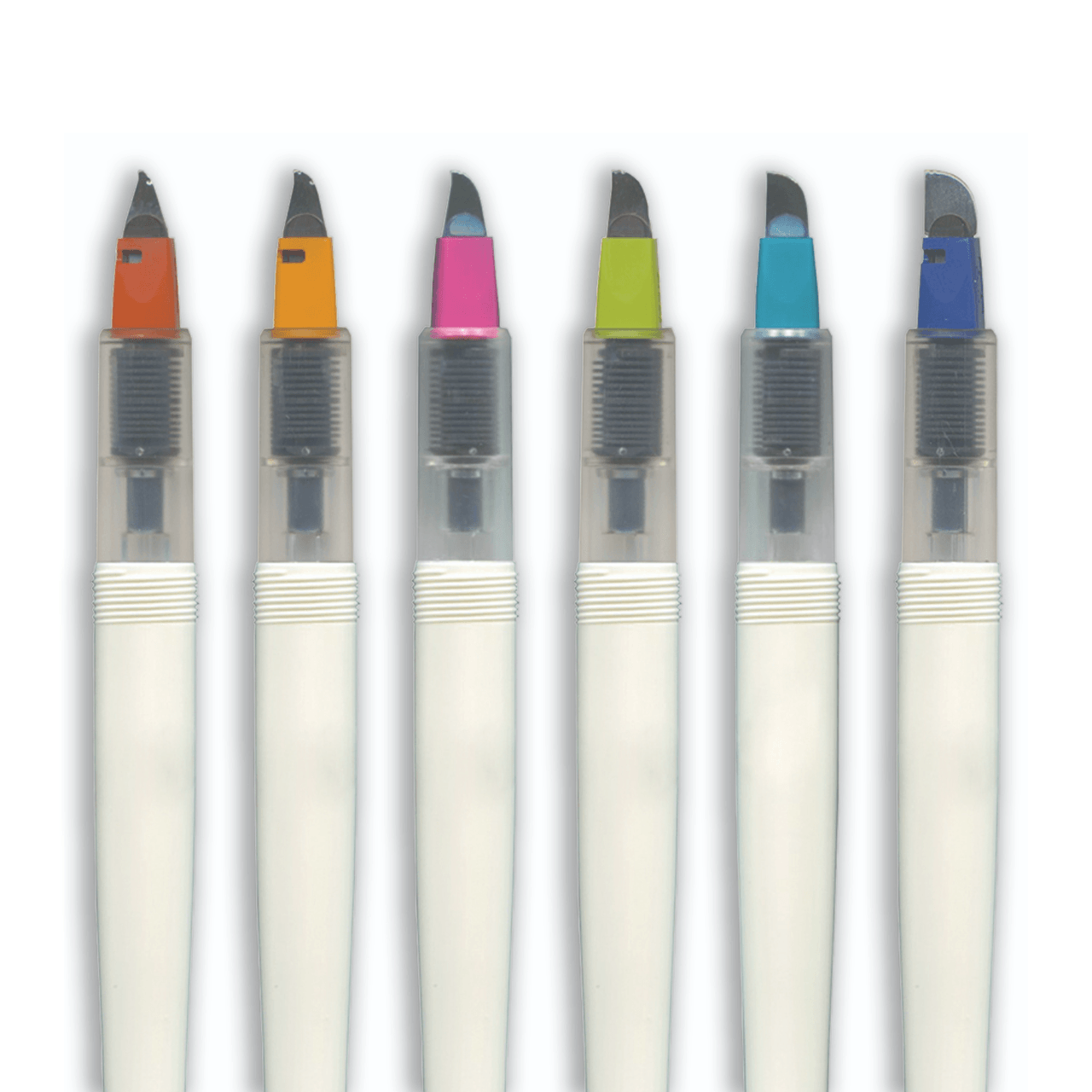 Set of 6 Radius-cut Pilot Parallel Pens - John Neal Books